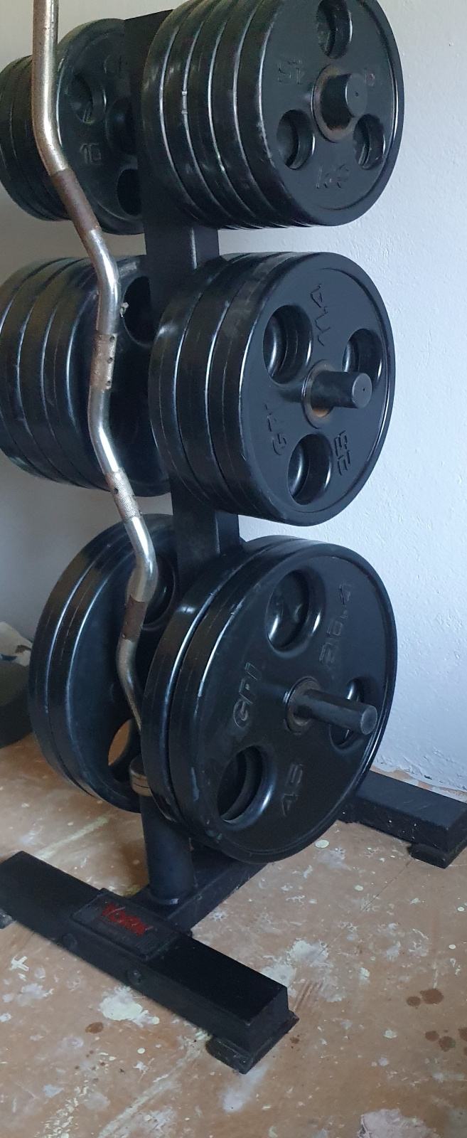 Set olimpijski utega Gpi sa stalkom i ez-šipkom