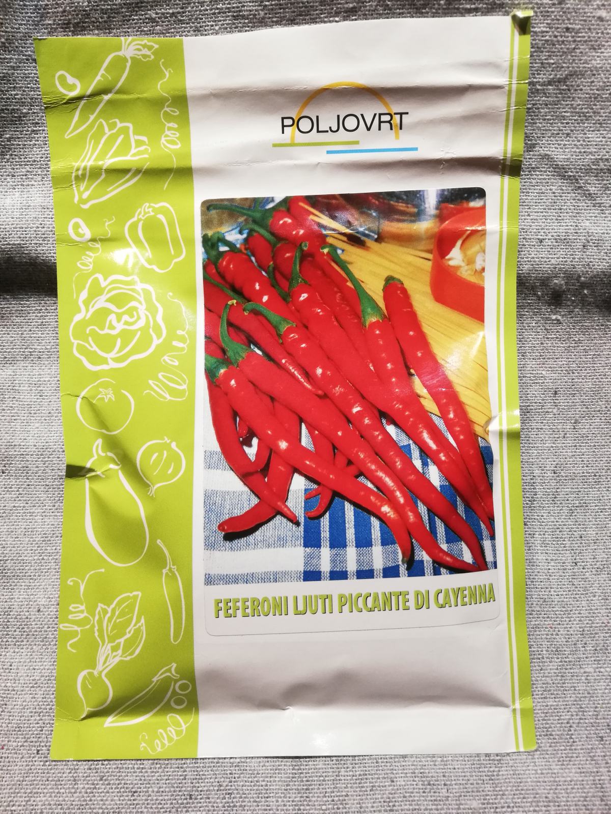 Sjeme Cayenne - ljuti feferon krupni