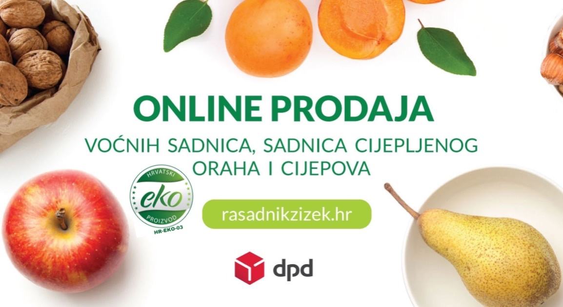 EKOLOŠKE VOĆNE SADNICE (DPD dostava na kućnu adresu)