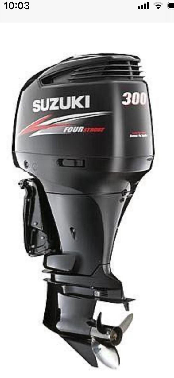 Suzuki DF 300 APX vanbrodski motor. Drive by wire + inox propeler