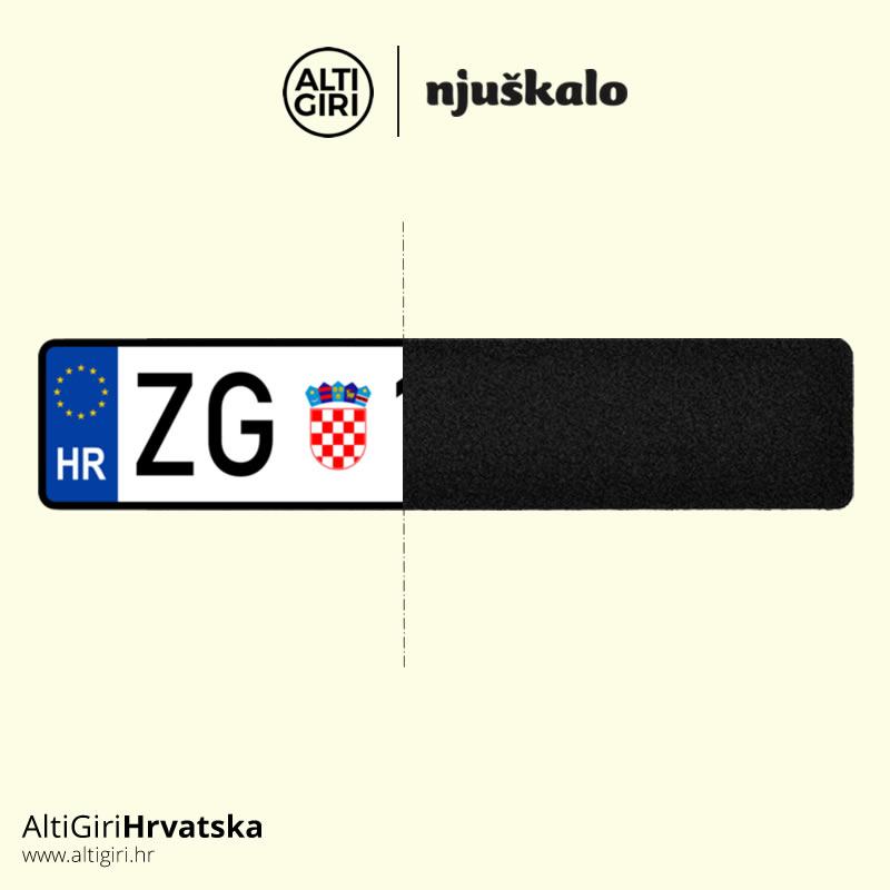 Čičak trake za tablice | AltiGiri VELCRO - GLS dostava - R1 račun