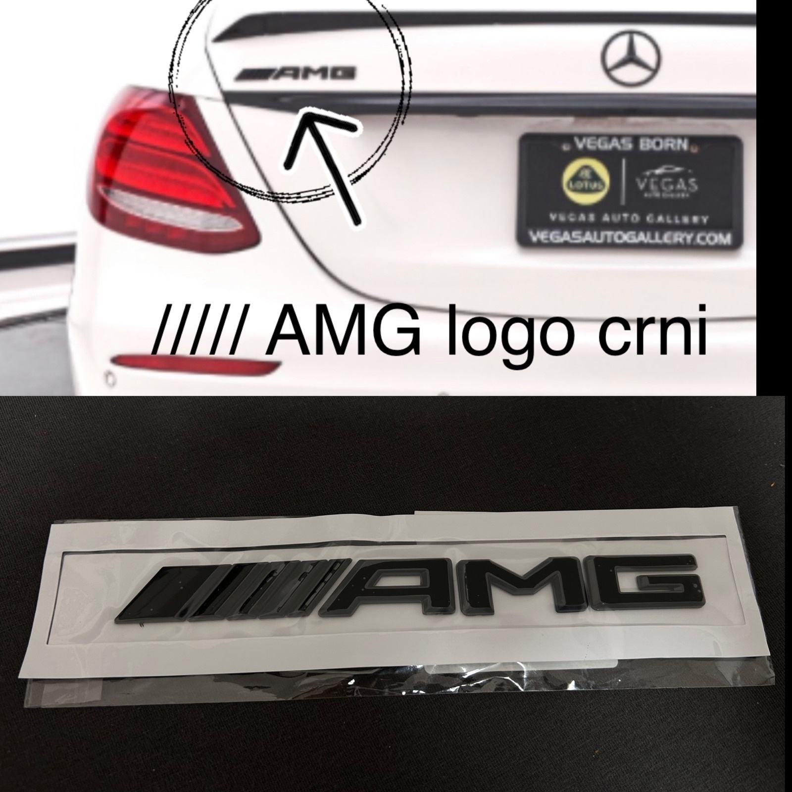 AMG ZNAK CRNI Mercedes Benz Amg oznaka emblem logo black edition