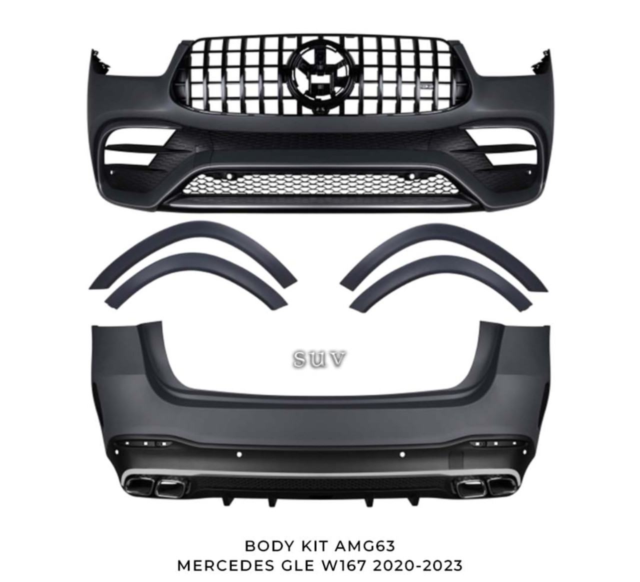 BODY KIT 63 AMG MERCEDES GLE W167 SUV 20-23 BRANIK RUB