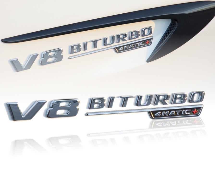 ## Mercedes Benz ## ** V8 BITURBO 4MATIC ** samoljepljiva oznaka