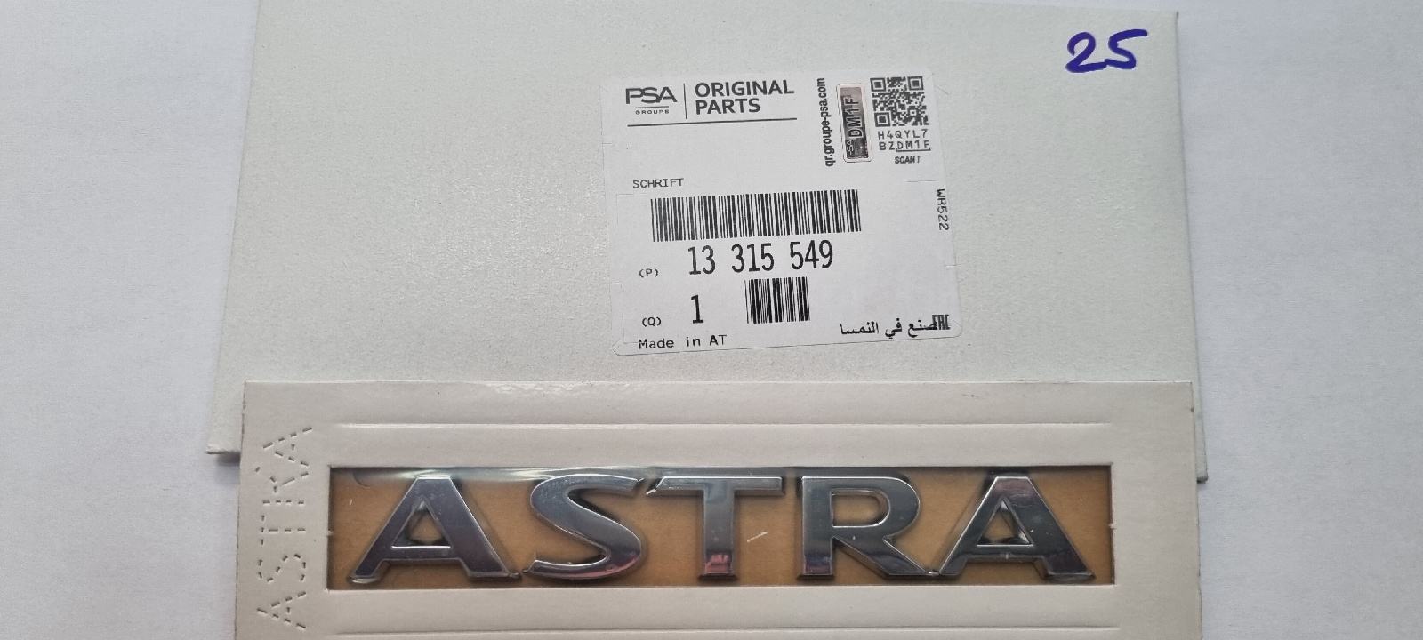 Prodajem, oznake za OPEL. ASTRA, ECOTECD, Znak na stražnjem poklopcu