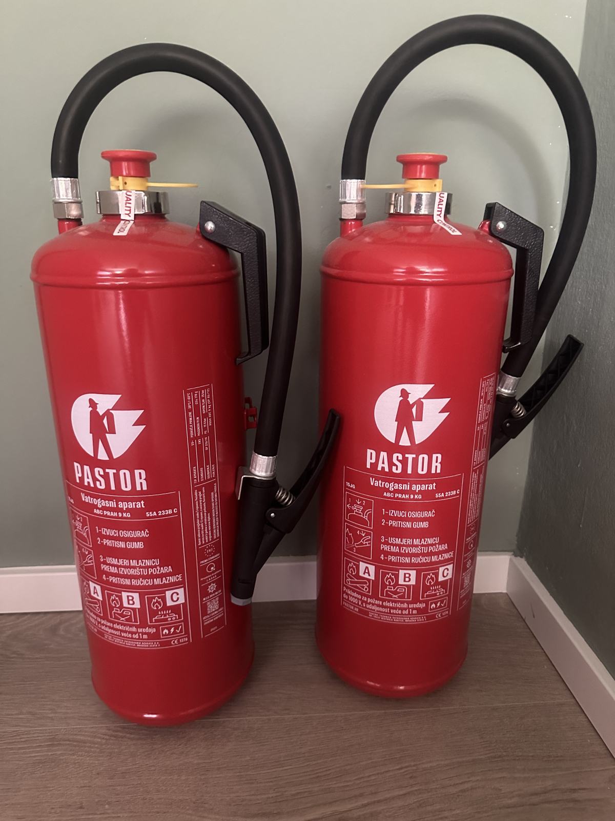 Vatrogasni aparat PASTOR S9+, PRAH ABC 40 9KG 505002H1