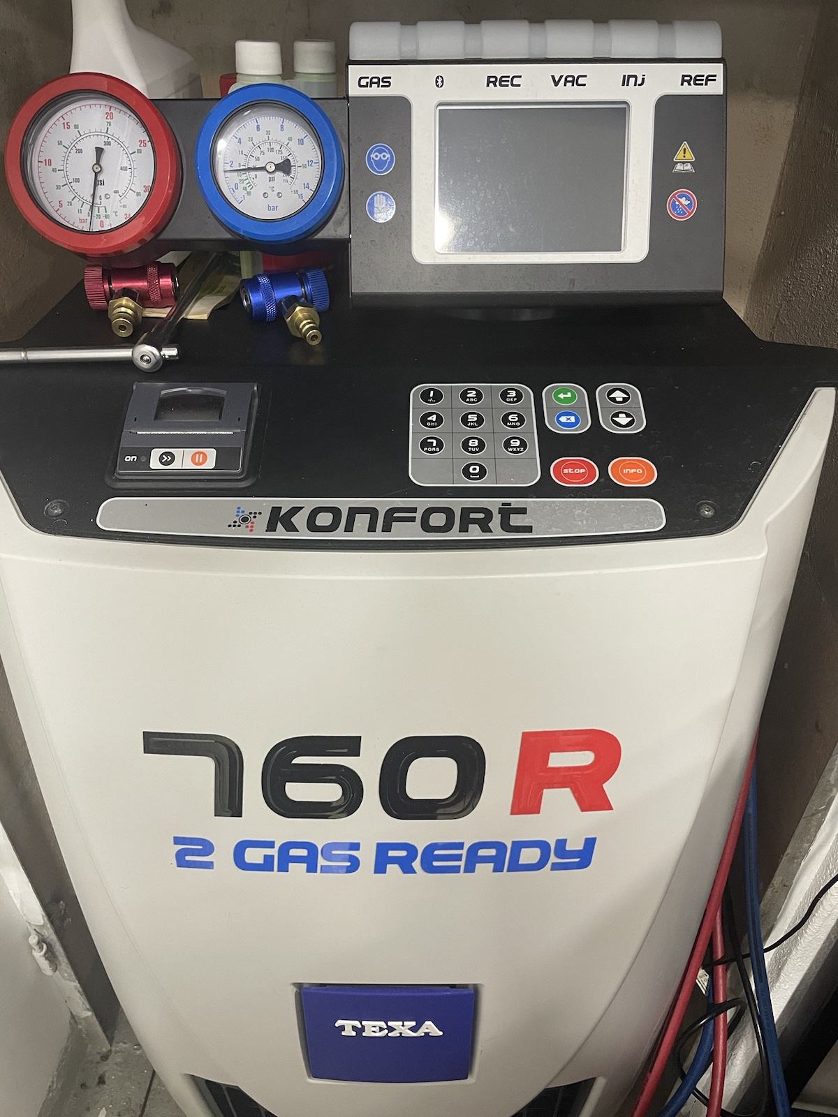 Texa konfort 760r 2gas ready r134a
