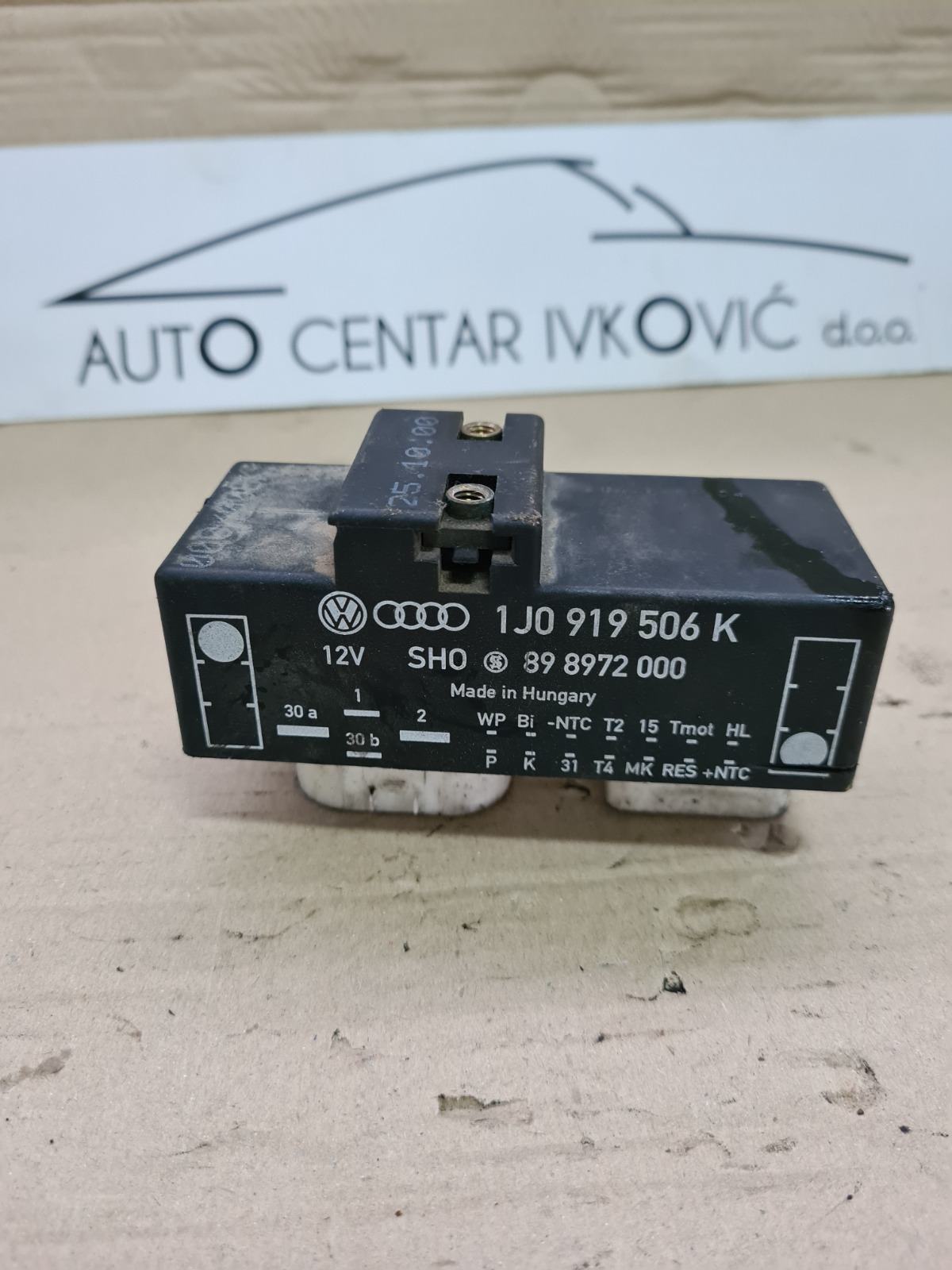 VW Golf 4 Relej ventilatora klime 1J0919506K