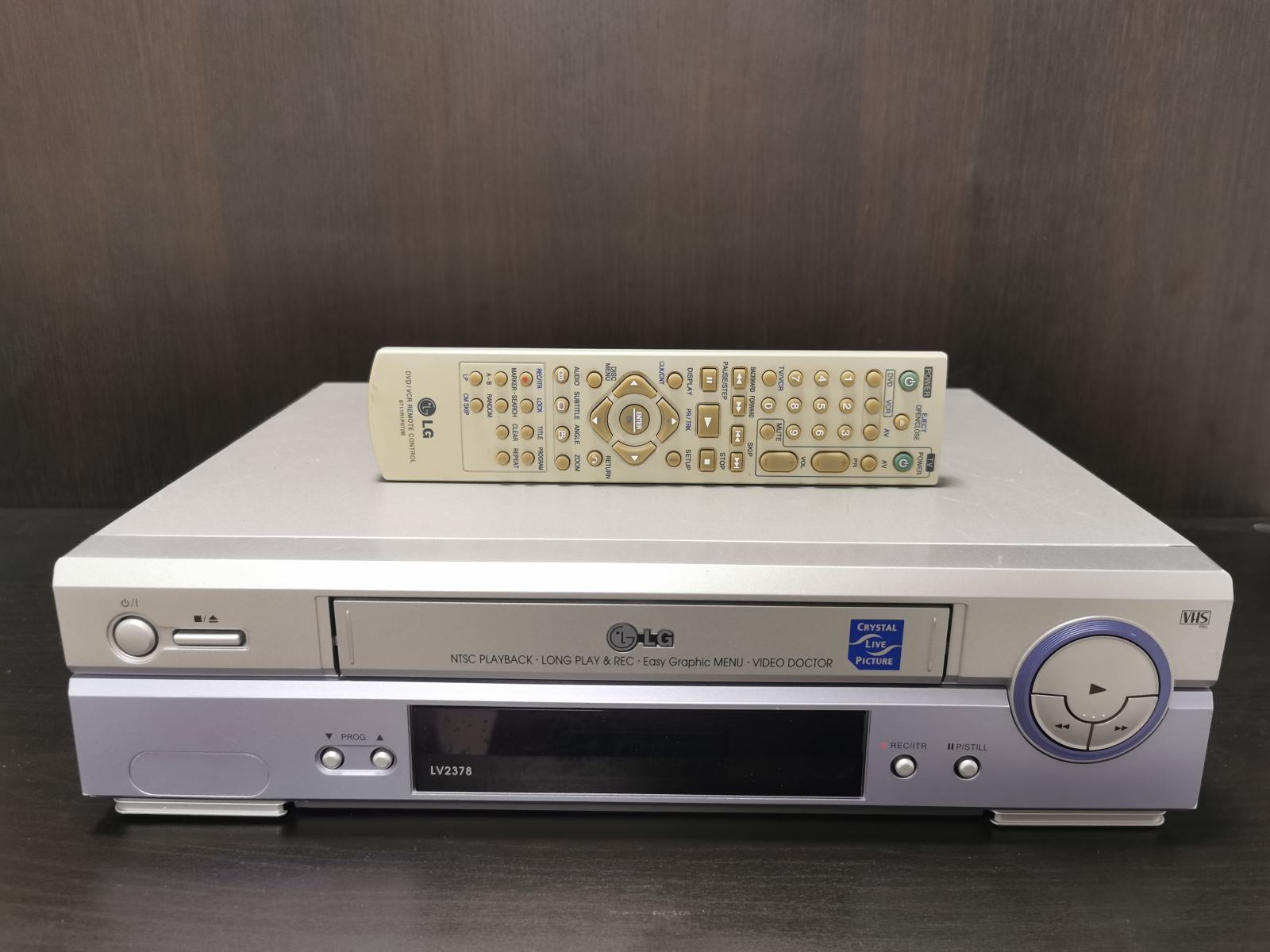 LG LV2378 VHS Videorecorder daljinski scart kabel ispravan