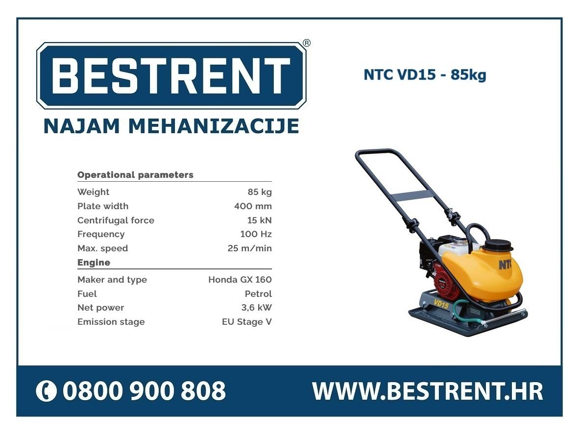PRODAJA Vibro ploča NTC VD15 - 85kg (može i najam)