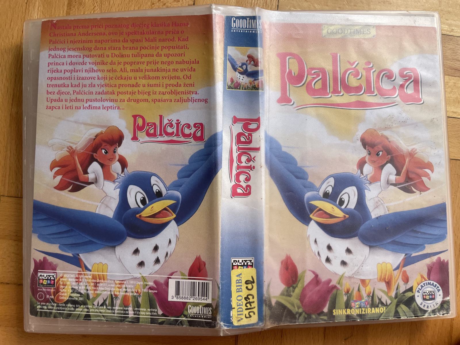 GoodTimes VHS iz 2001. Palčica = Thumbelina | sinkronizirano | 50 min