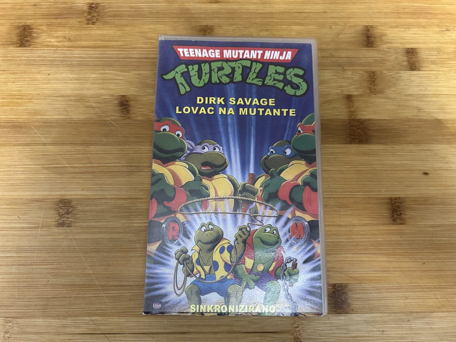 NINJĐA KORNJAČE-DIRK SAVAGE LOVAC NA MUTANTE-VHS