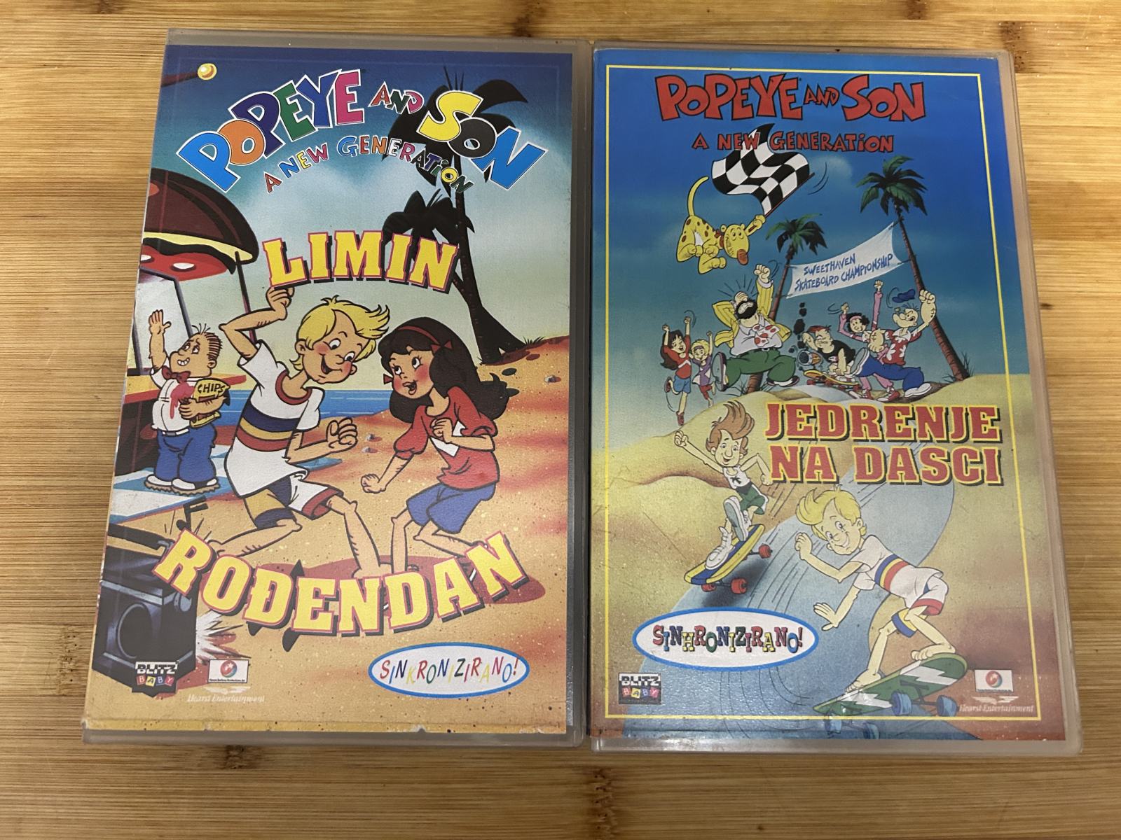 POPAJ dva crtana filma na VHS-u