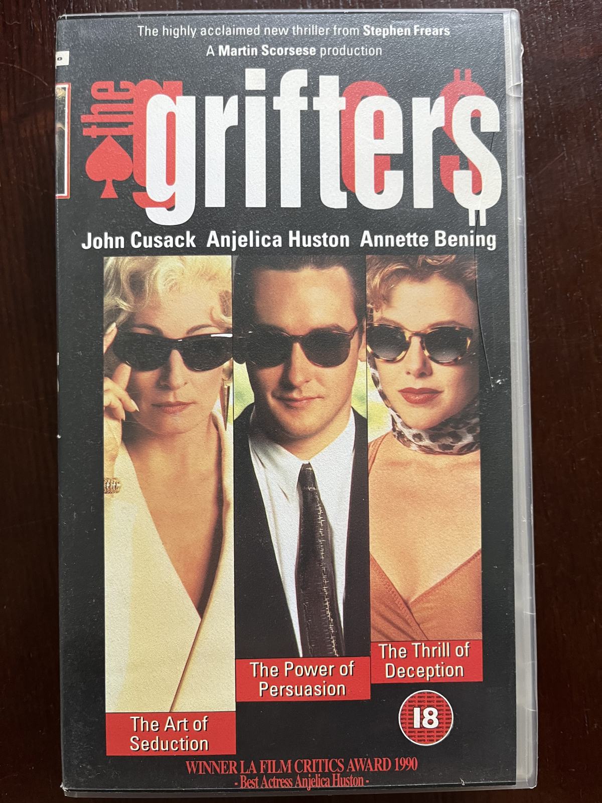 THE GRIFTERS - VHS