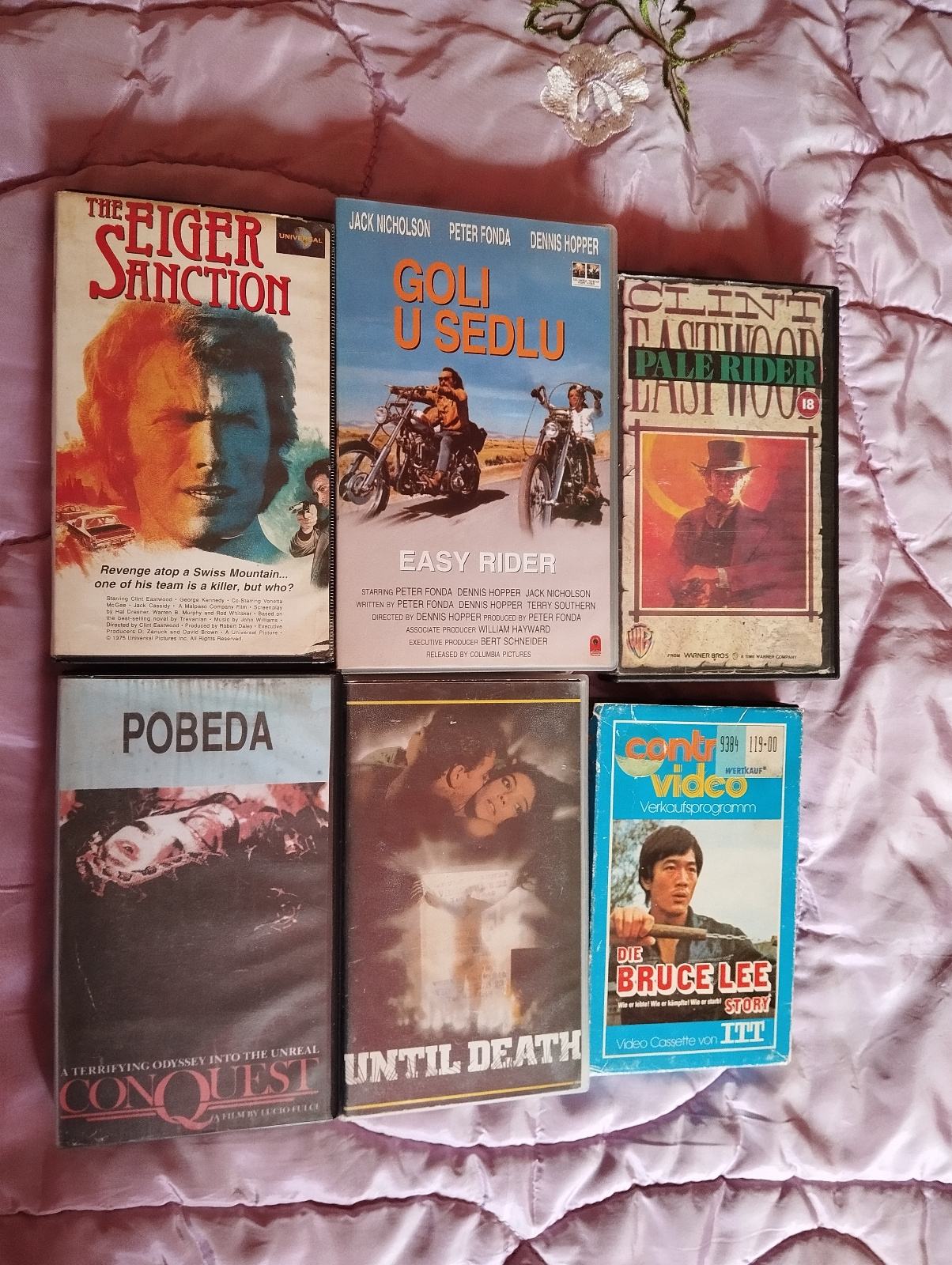 Vhs filmovi ,kasete , 10 eura komad.