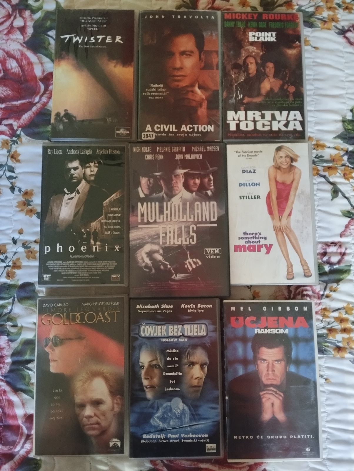 Vhs filmovi,kasete , 4 eura komad