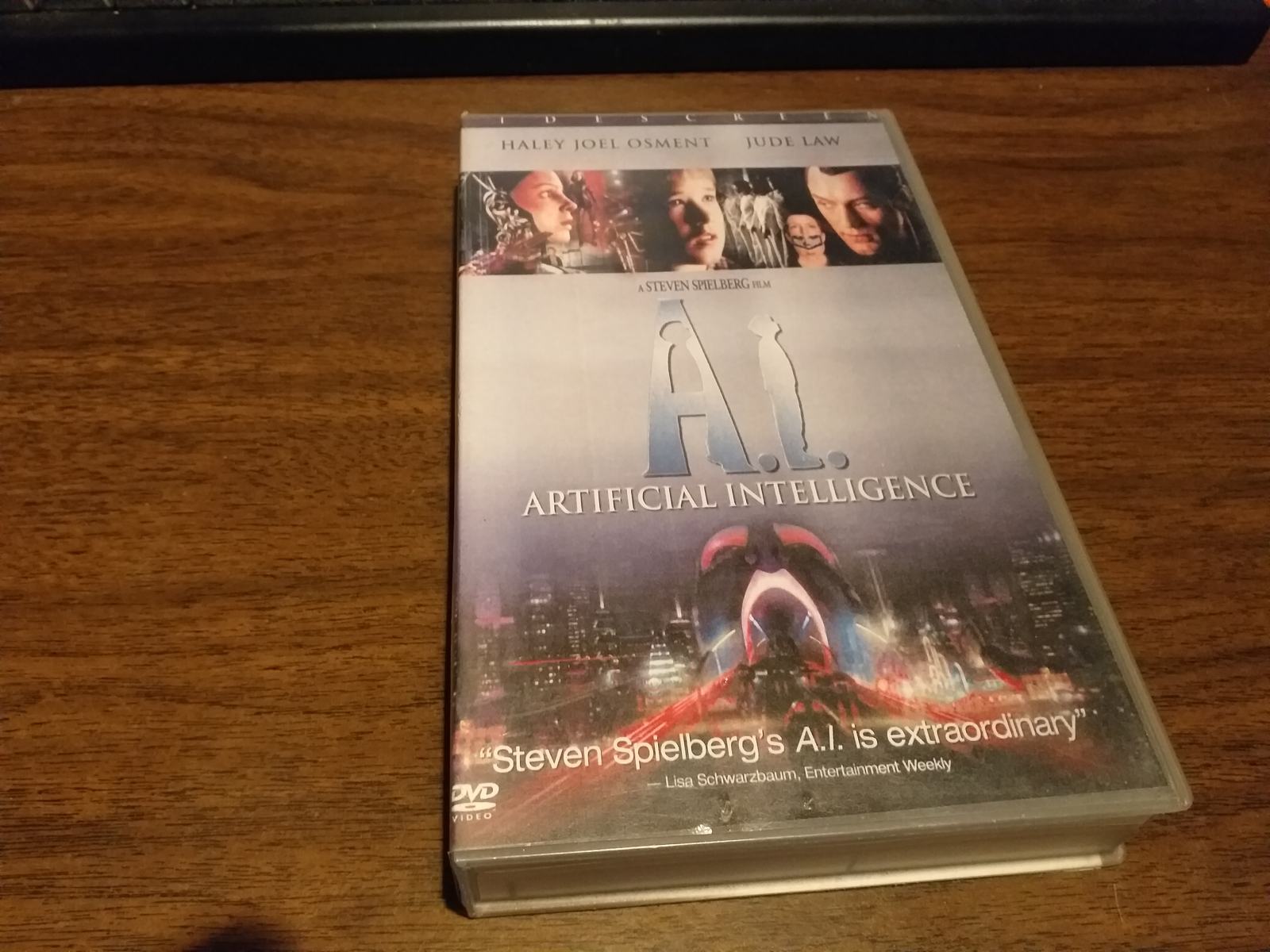 VHS KASETA AI ARTIFICIAL INTELLIGENCE STEVEN SPEILBERG