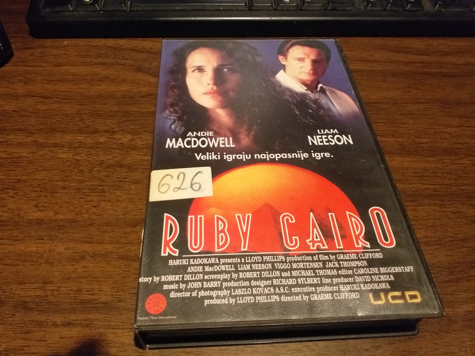 VHS KASETA RUBY CAIRO LIAM NEESON