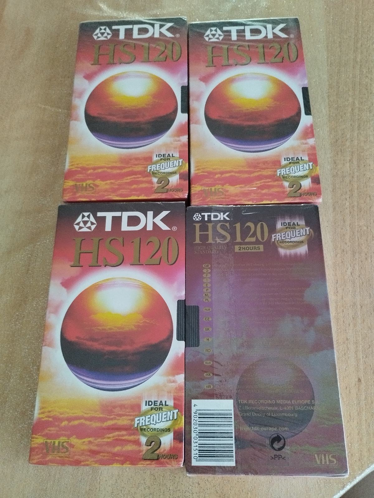 VHS kazeta TDK HS-120 ,NOVO