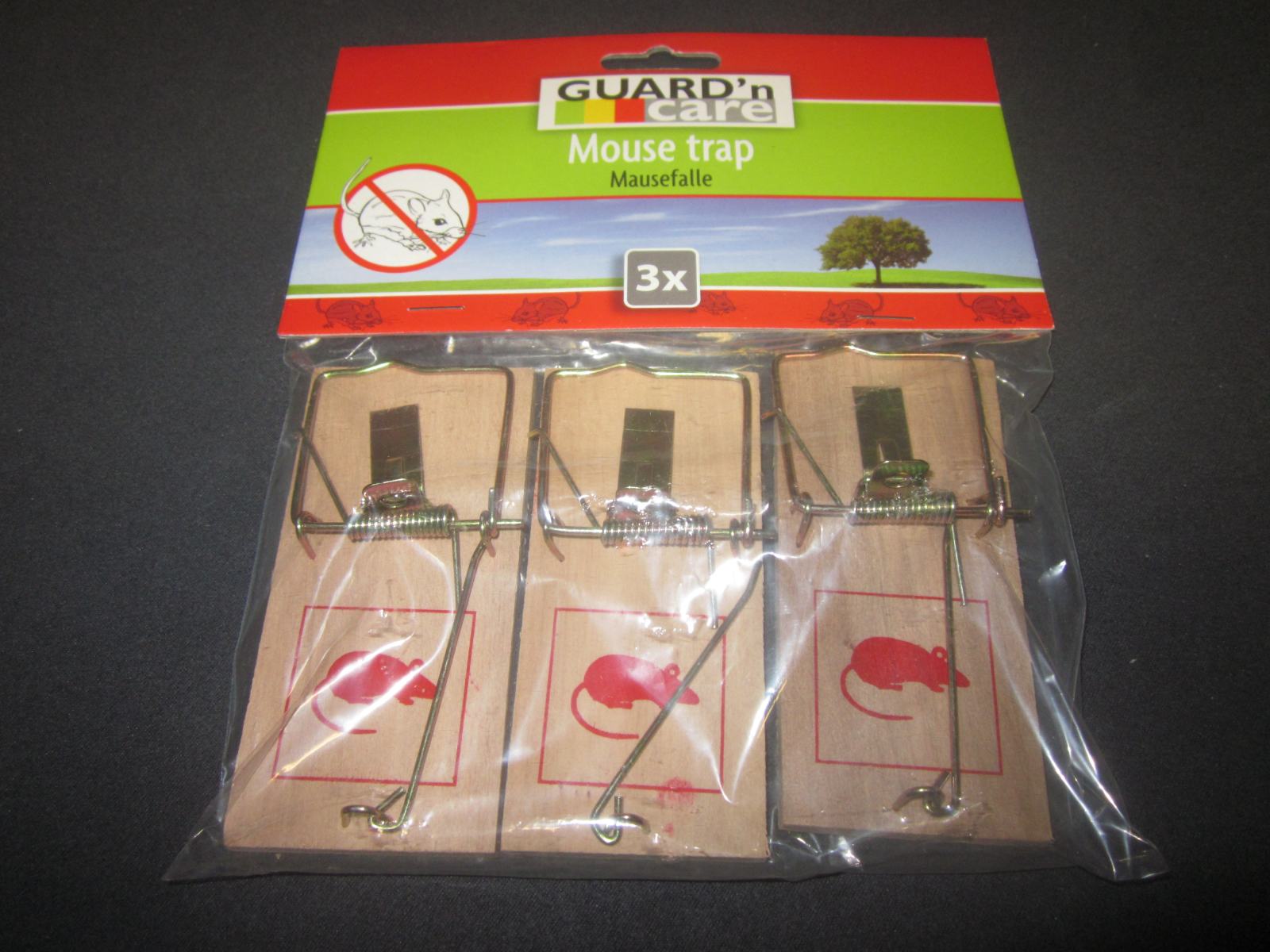 Mišolovke Drvene Male (3 komada)