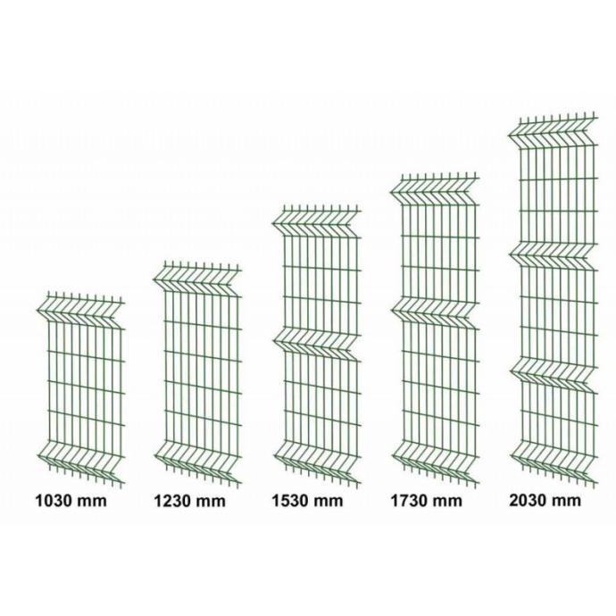 Panel ograda (5mm) 123 x 250 cm **3D**
