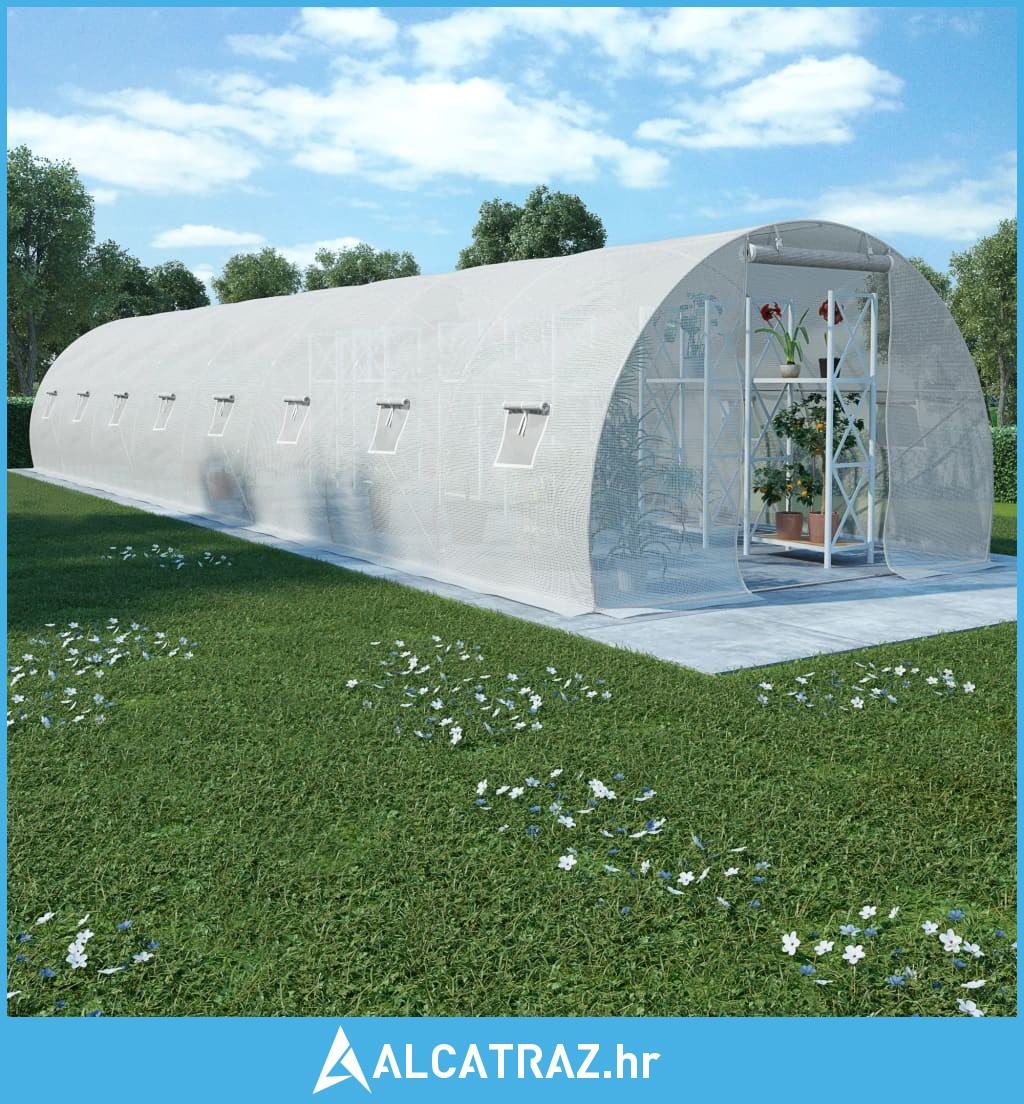 Staklenik 36 m² 1200 x 300 x 200 cm - NOVO