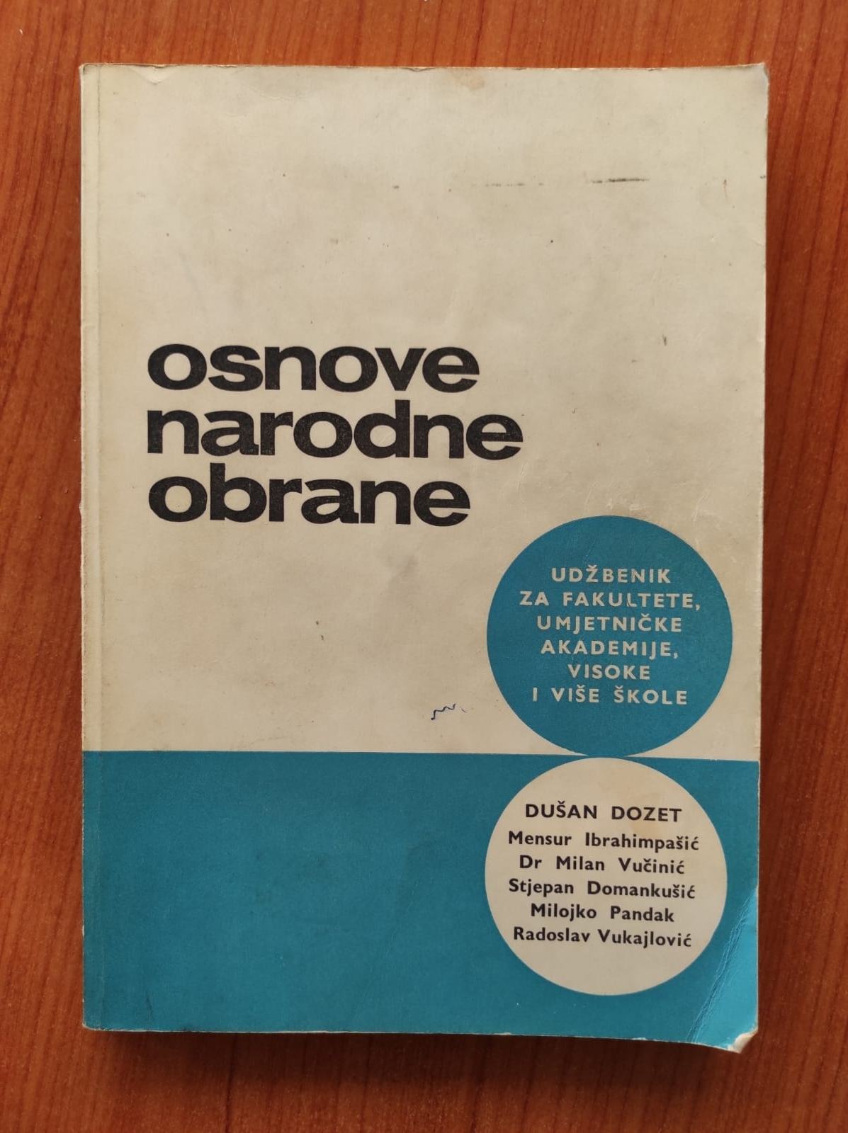 Dušan Dozet - Osnove narodne obrane