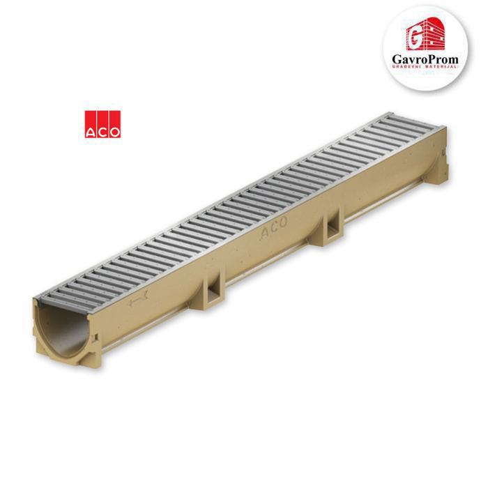 ACO SELF EUROLINE KANAL 1,0 M SA MOSNOM POC.REŠETKOM A15 Š.3003693