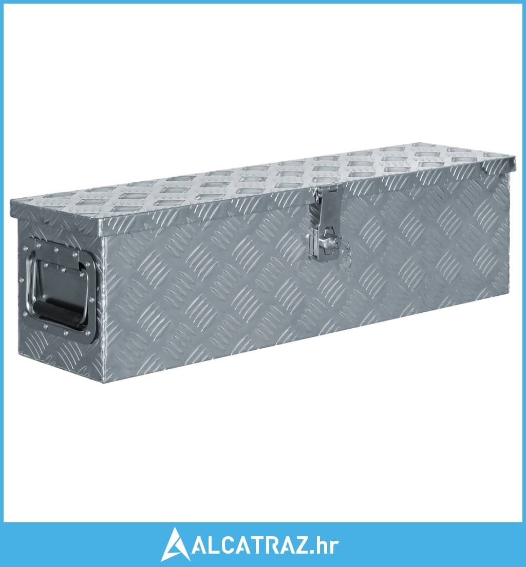 Aluminijska kutija 80,5 x 22 x 22 cm srebrna - NOVO