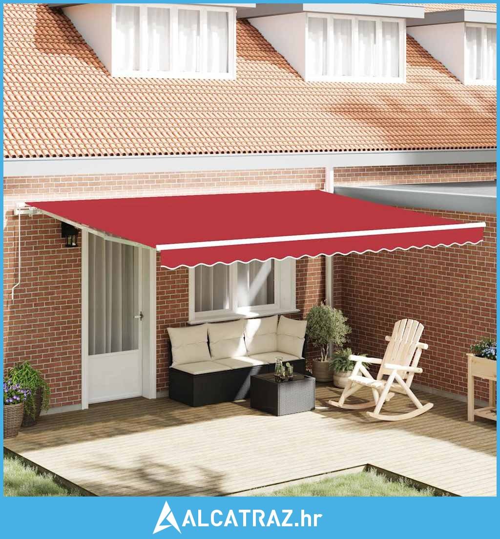 Fabric Replacement Tende za okvir 4.5x3 m Crvena - NOVO