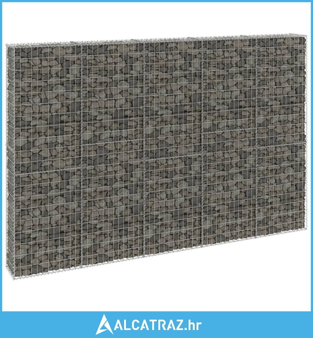 Gabionski zid s poklopcima od pocinčanog čelika 300x30x200 cm - NOVO