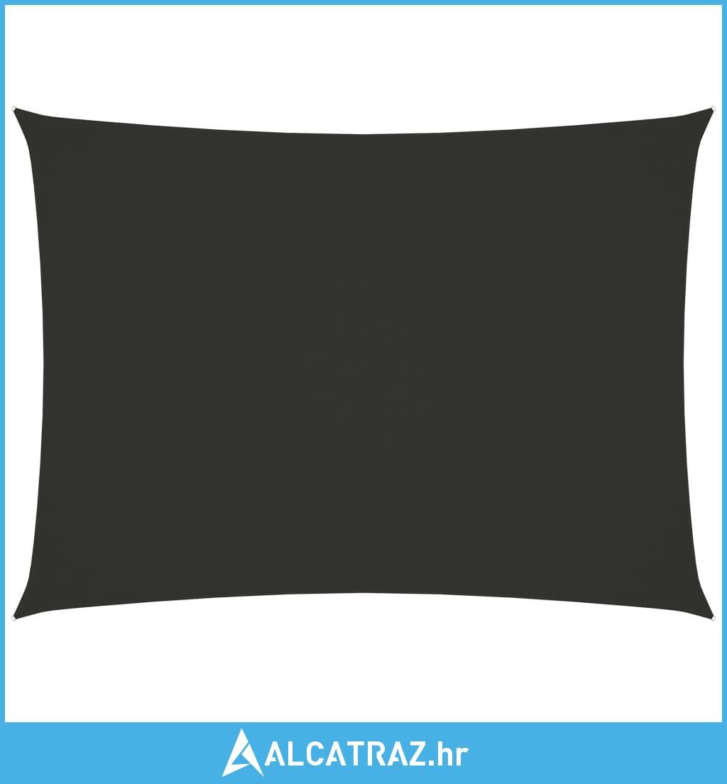 Jedro protiv sunca od tkanine Oxford pravokutno 3x5 m antracit - NOVO