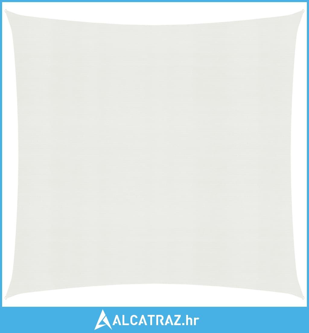 Jedro za zaštitu od sunca 160 g/m² bijelo 5 x 5 m HDPE - NOVO