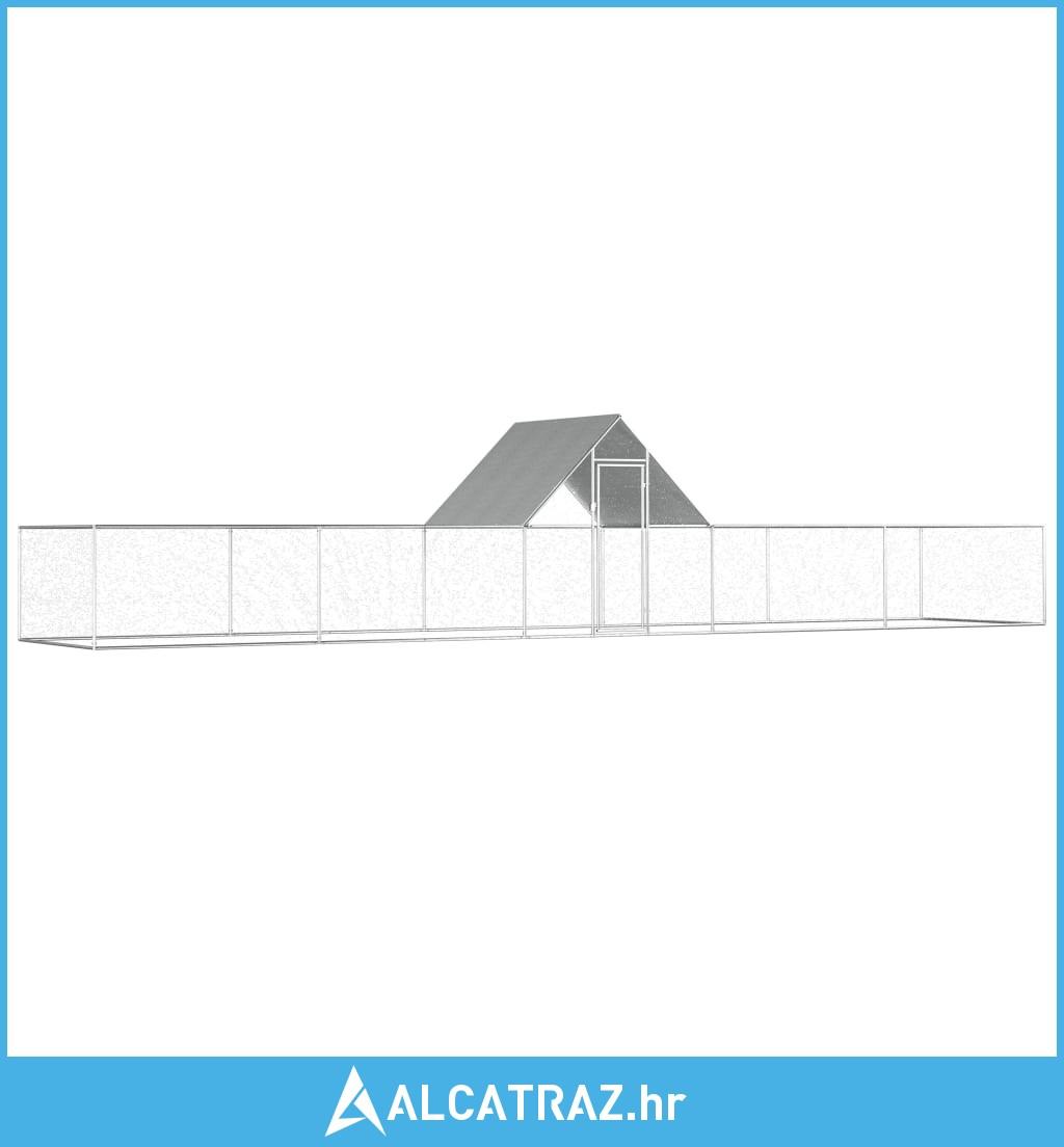 Kokošinjac od pocinčanog čelika 10 x 2 x 2 m - NOVO