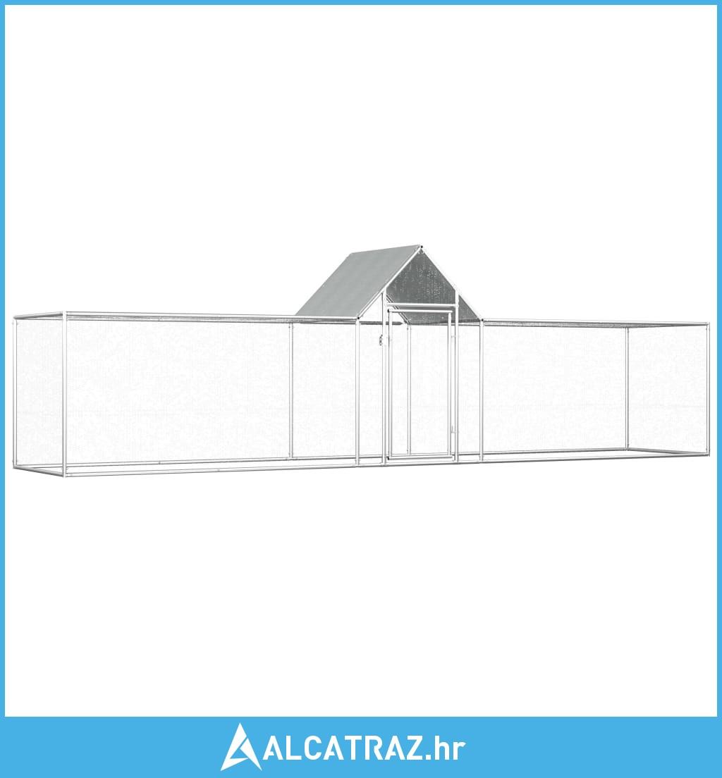 Kokošinjac od pocinčanog čelika 5 x 1 x 1,5 m - NOVO