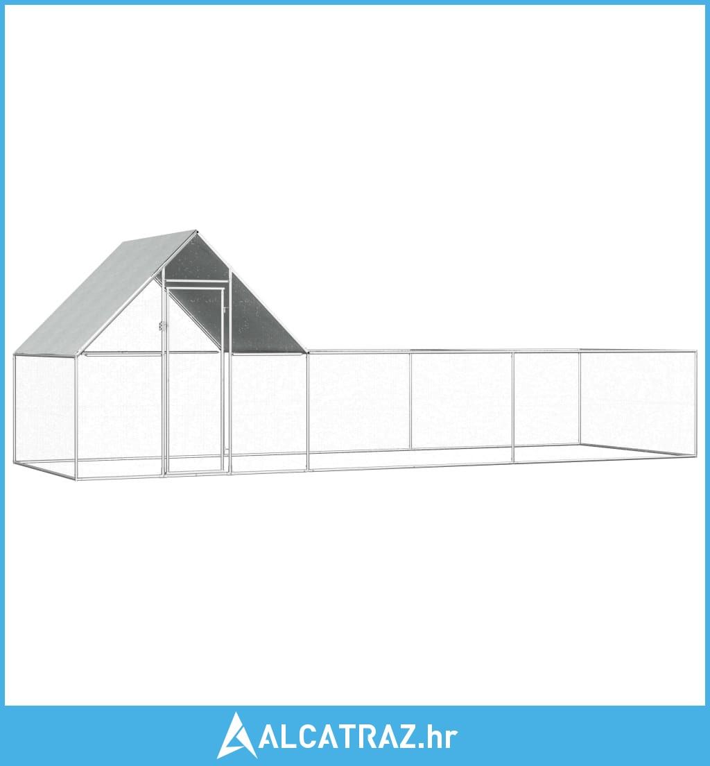 Kokošinjac od pocinčanog čelika 6 x 2 x 2 m - NOVO