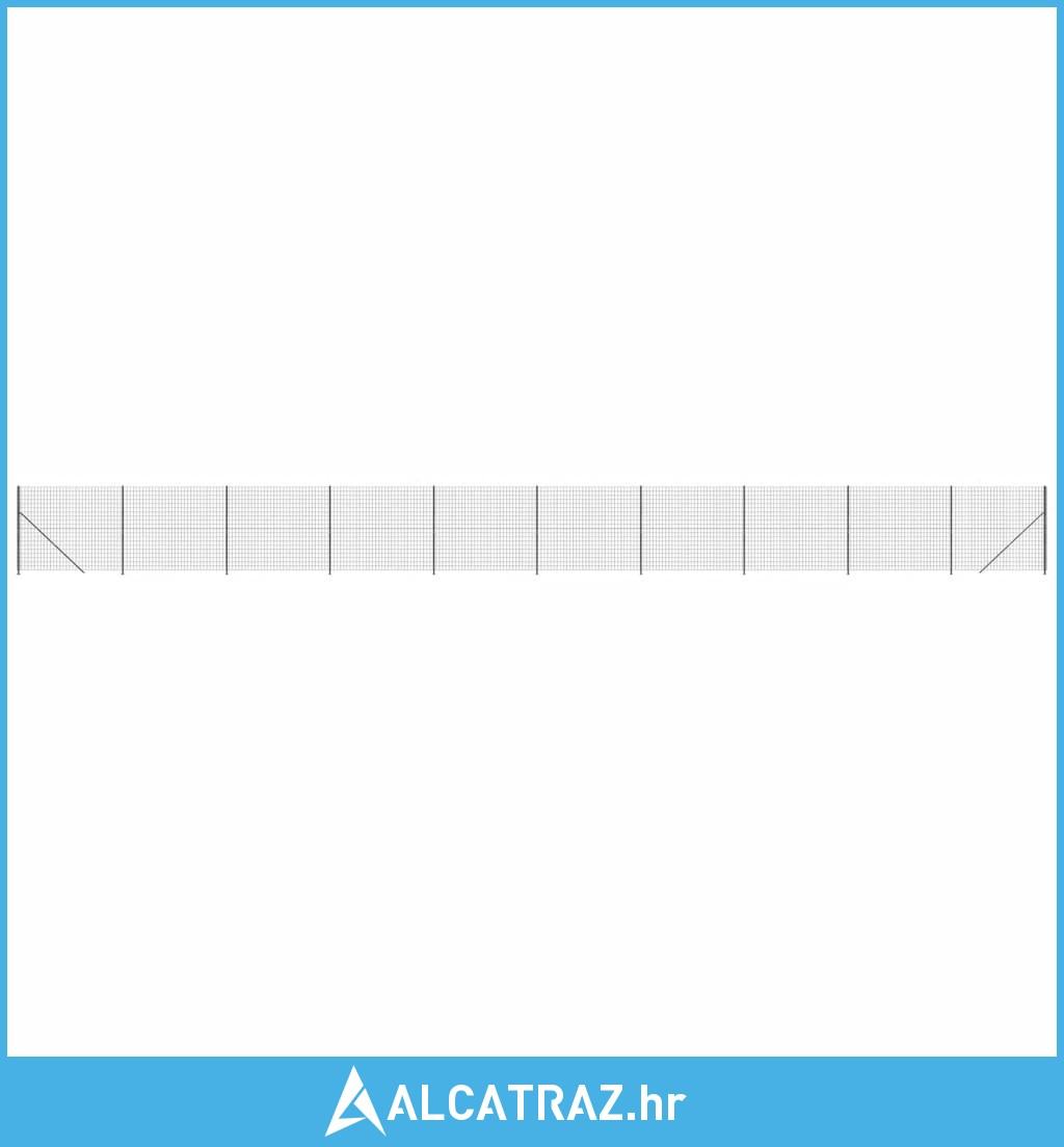 Ograda od žičane mreže s prirubnicom antracit 1,8 x 25 m - NOVO