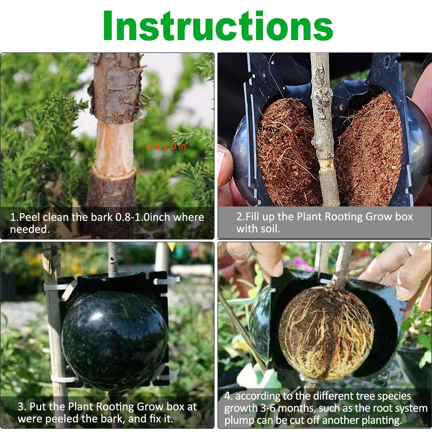 Plant Root Growing Box Cloning Ball - Air Layering Reusable Plant Root