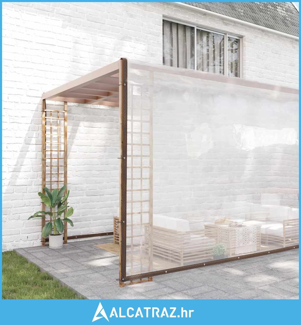 Prozirna cerada s ušicama 12x12 m polietilen - NOVO