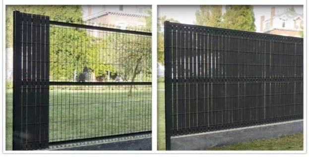 PVC letvice za ogradu (za 3D panele) – 173x205 cm – vertikalna ispuna