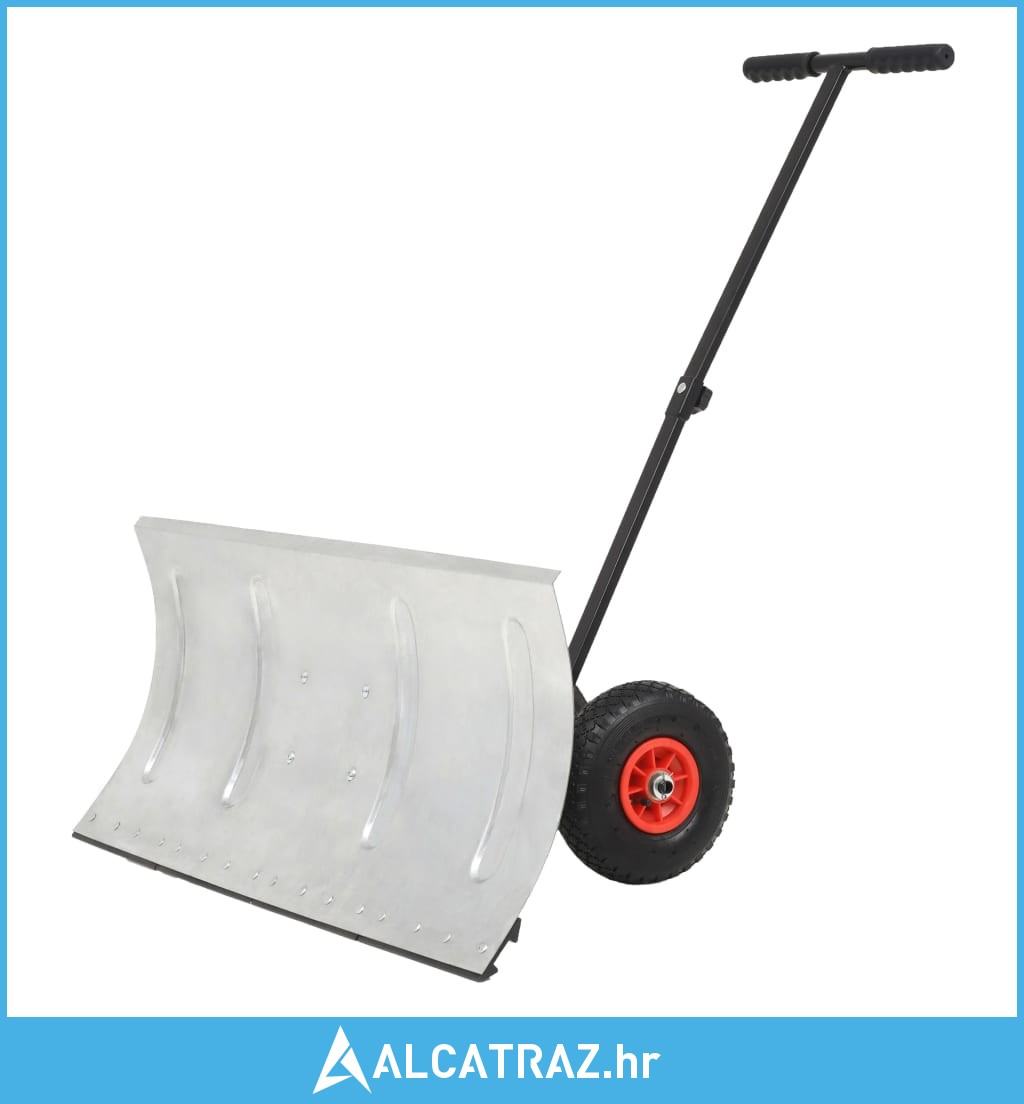 Ručna ralica za snijeg s kotačima 100 x 44 cm - NOVO