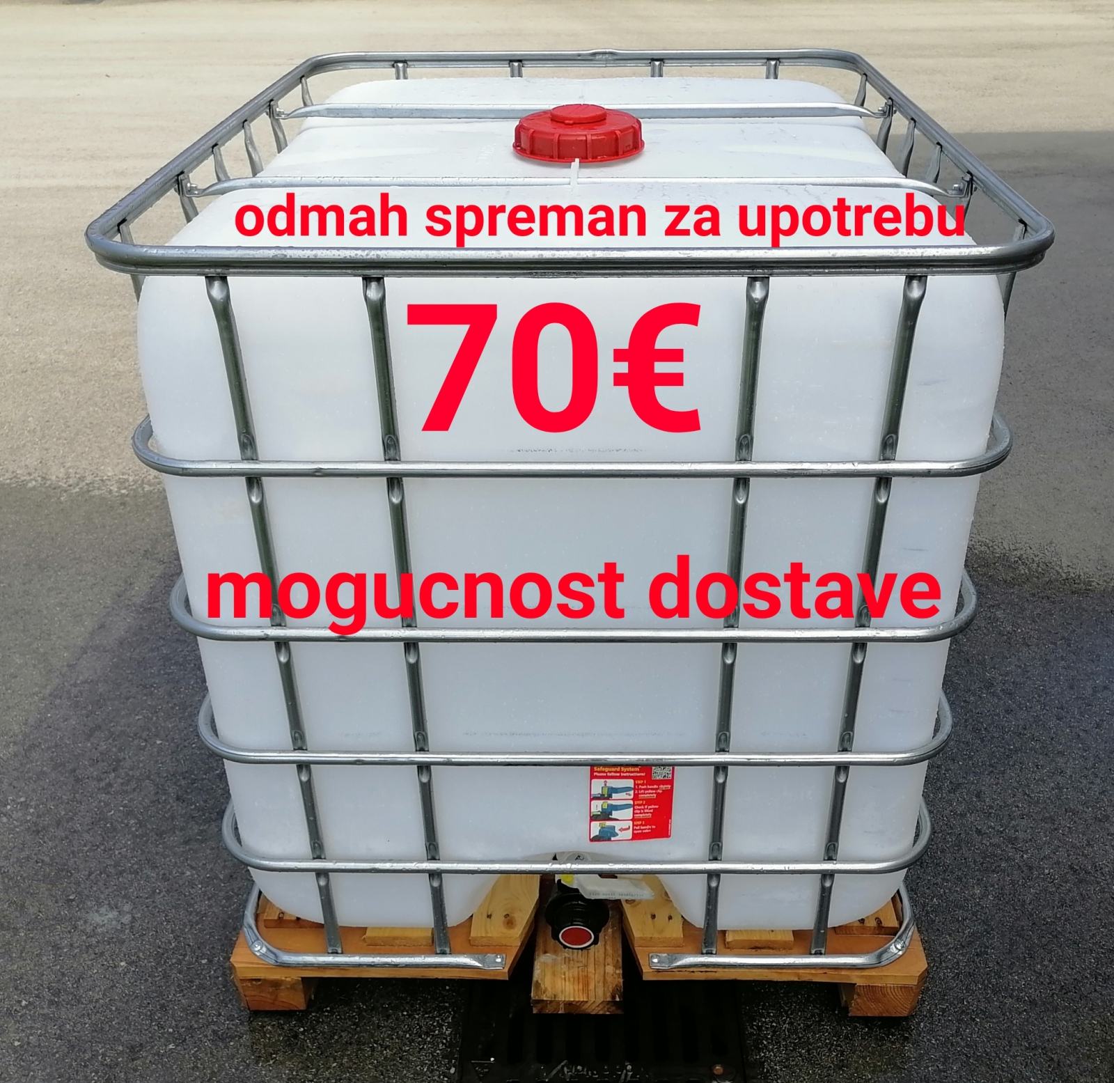 Spremnik za vodu/naftu - kontejner 1000 L
