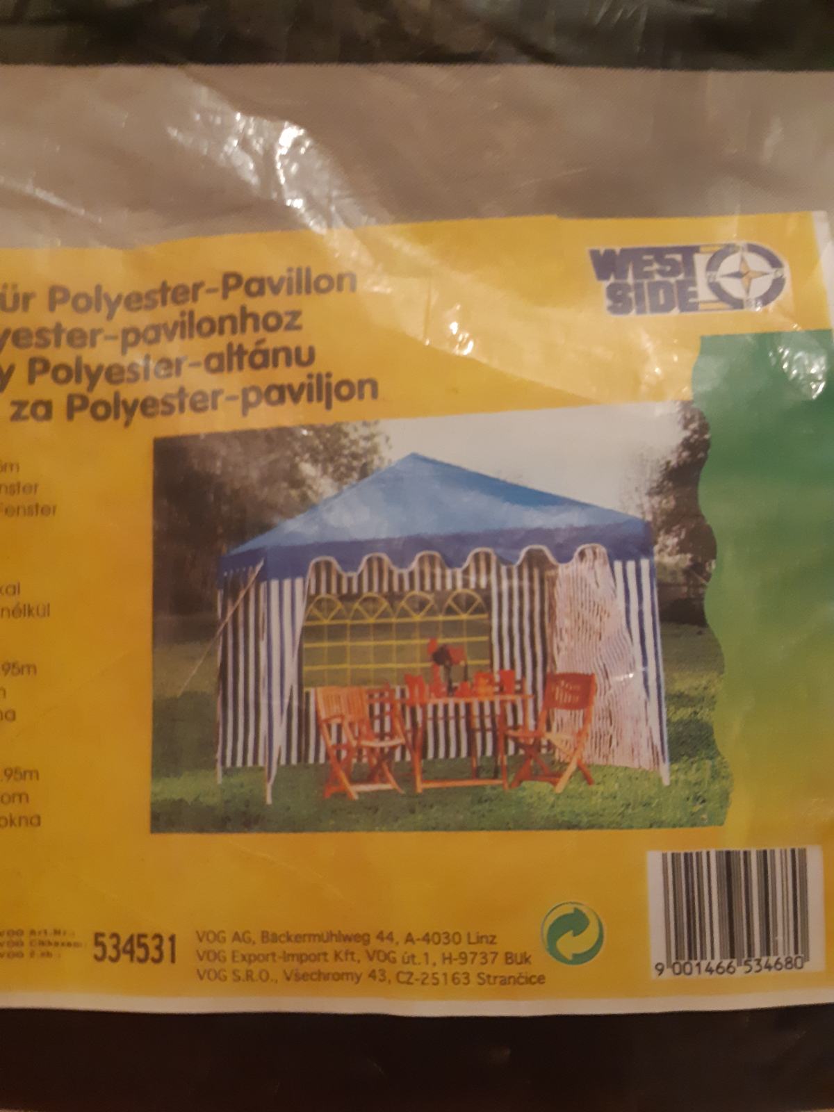 STRANICE ZA PAVILJON (stranice tende baldahina) 2 kom