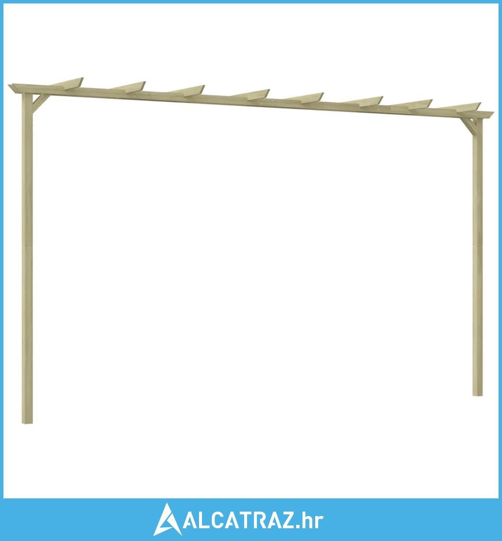 Vrtna pergola od impregnirane borovine 360 x 200 x 60 cm - NOVO