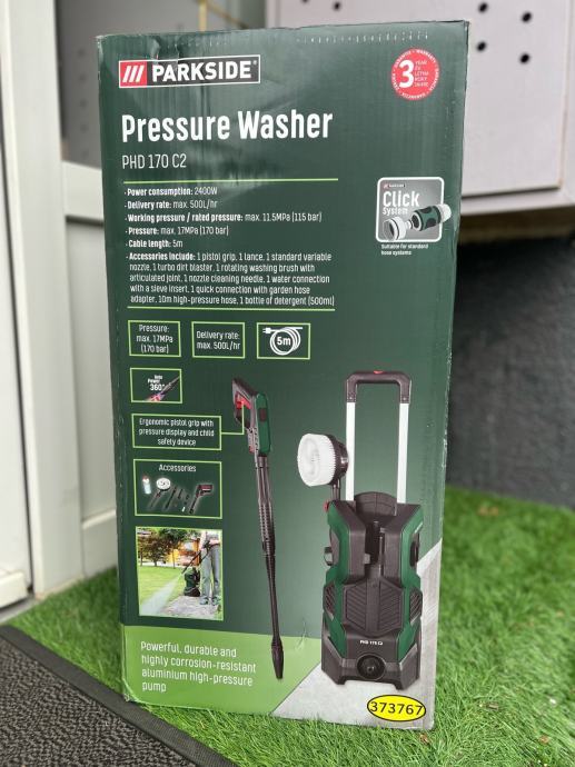 Parkside PHD 170 visokotlačni perač (NOVO) RH račun