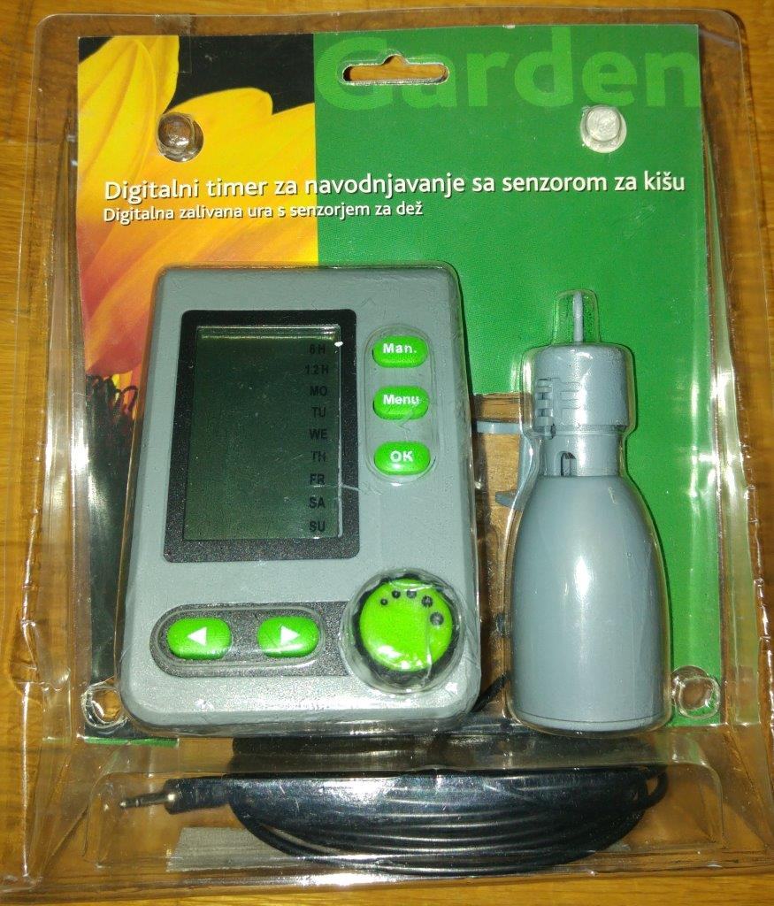 Digitalni Timer Programator Regulator protoka vode sa senzorom za kišu
