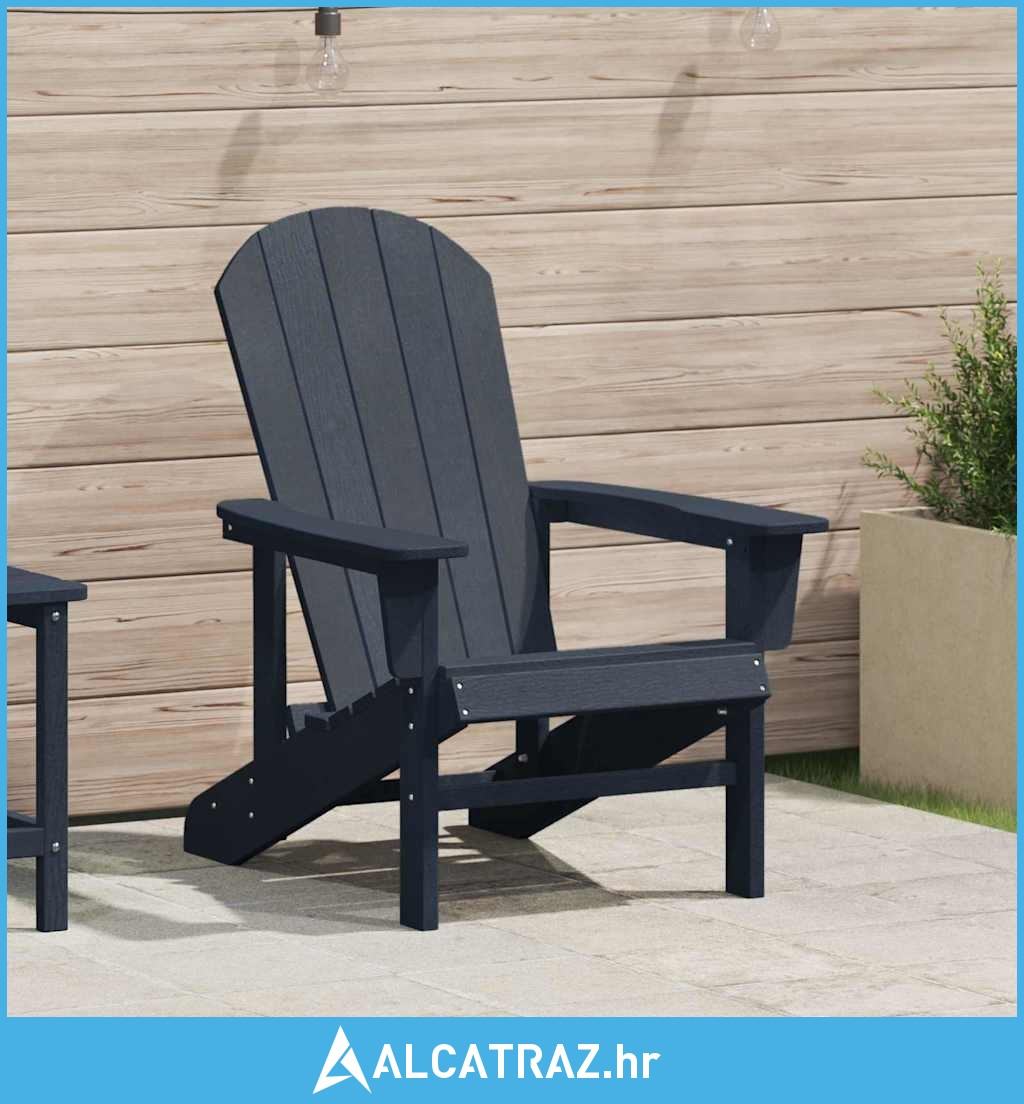 Adirondack stol mornarsko plava 74x82x91 cm HDPE - NOVO