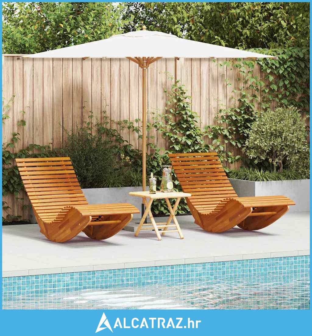 Ljuljačke za sunce 2 kom Solidno drvo akacije - NOVO