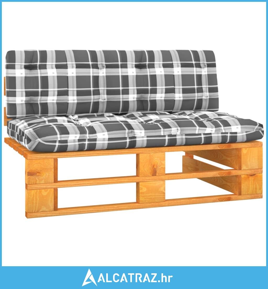 Srednja vrtna sofa od paleta boja meda od impregnirane borovine - NOVO