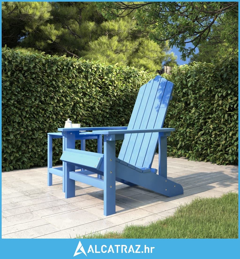 Vrtna stolica Adirondack HDPE plava boja vode - NOVO
